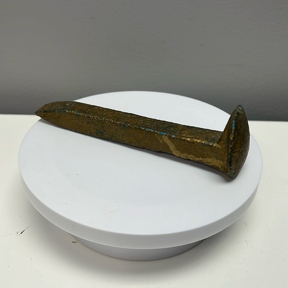 Accents | Decorative Railroad Spike Vintage Golden Railroad Spike ...